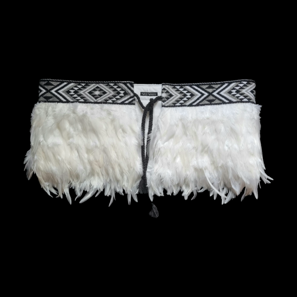 White, Grey & Black Kākahu (Korowai) Quarter Length – Wild Whaea ...